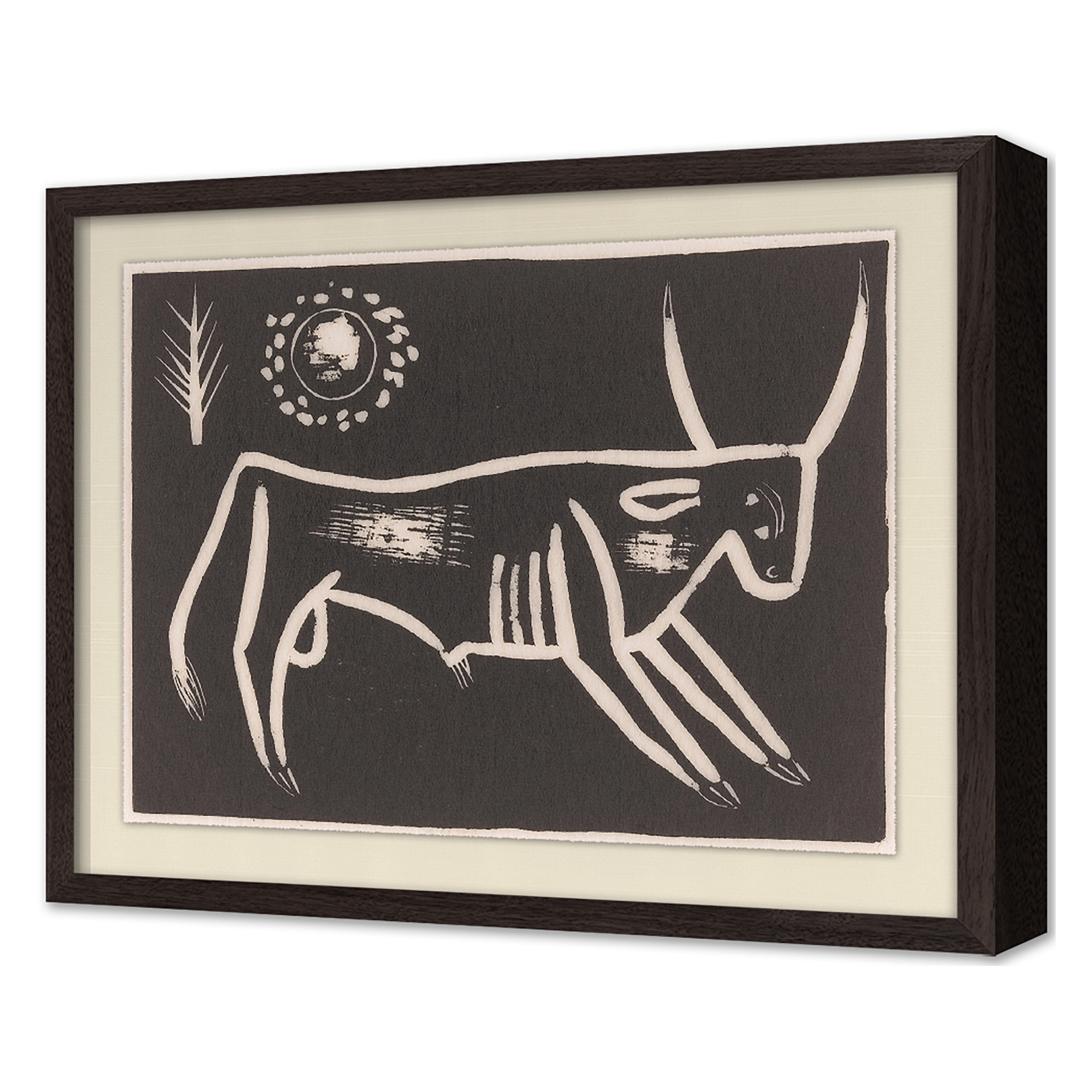 Grand Image Home Summer 2022 Bull by Grand Archives - Single Picture Frame Print | Wayfair